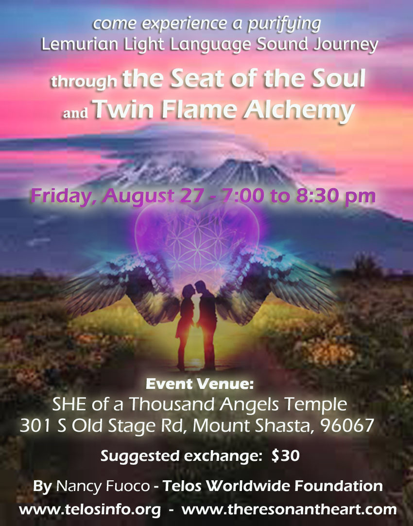 Seat of the Soul Sound Journey and Twin Flame Alchemy – The Resonant Heart Therapies