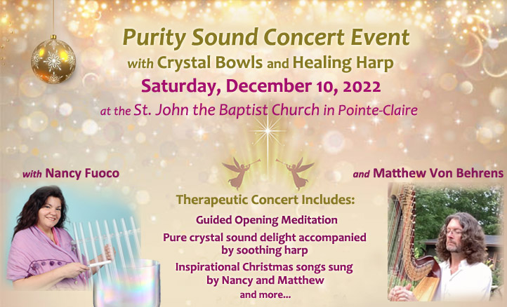 Purity Sound Holiday Concert – with Healing Harp in Pointe-Claire ...